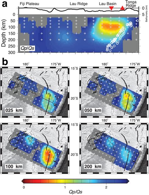 Qp Qs Tomography Results Obtained By Inverting Equation 7 A A