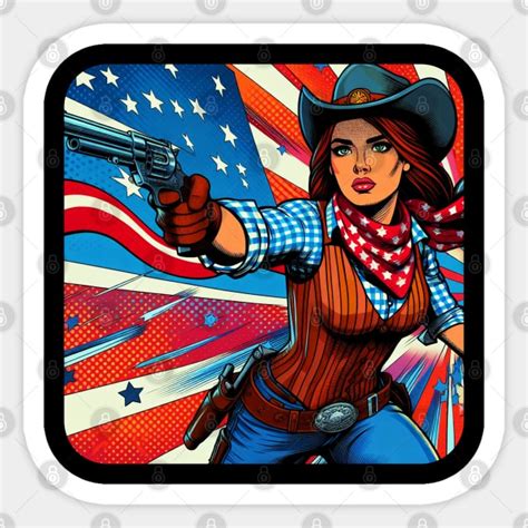 Western Era Pop Art 24 Western Art Sticker Teepublic