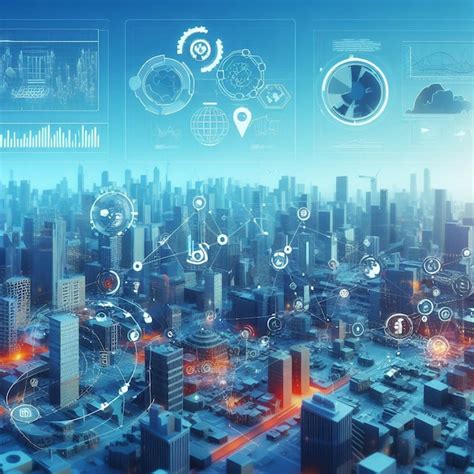 Premium Ai Image Hightech Architecture Urban Revolution Smart City Planning Modern City