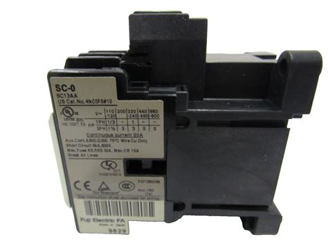 New Fuji Electric Sc 0 Contactor Relay Sc0 Sb Industrial Supply Inc