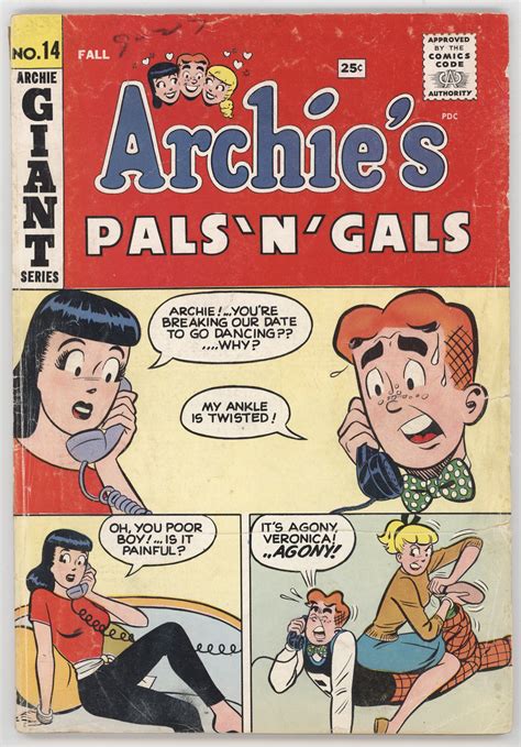 Archies Pals And Gals 14 Archie 1960 Vg Betty Veronica Gga Bikini Swi