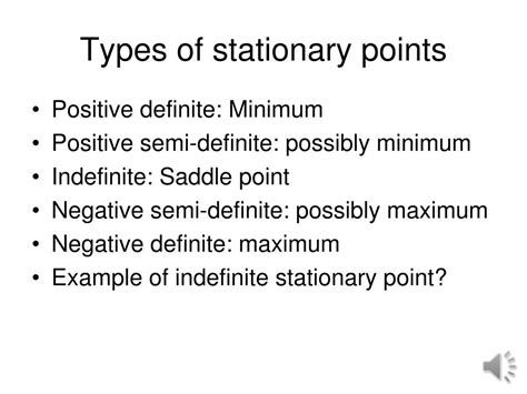 Ppt Optimality Conditions For Unconstrained Optimization Powerpoint