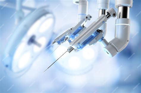 Premium Photo 3d Rendering Robotic Assisted Surgery Machine With