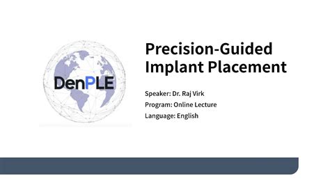 Precision Guided Implant Placement Advanced Dental Implant Research And Education Center