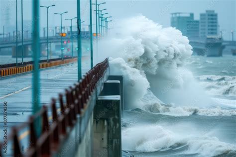 Powerful Storm Surge Threatens Coastal Communities Emergency Alert Coastal Flooding Rising Sea