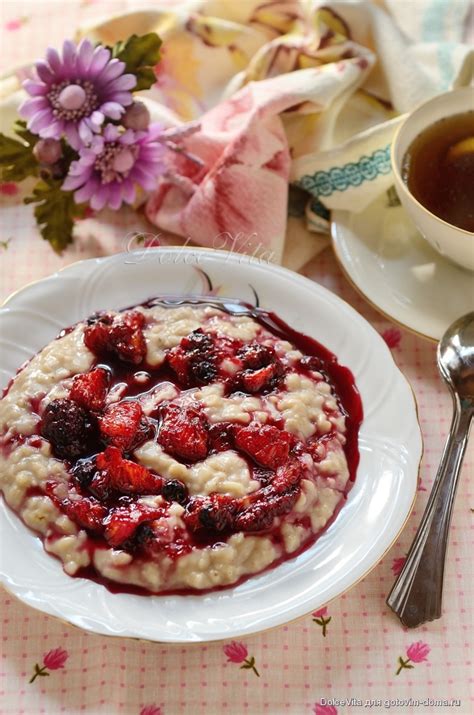 Овсяная каша с ягодами, апельсином и корицей • Британская кухня