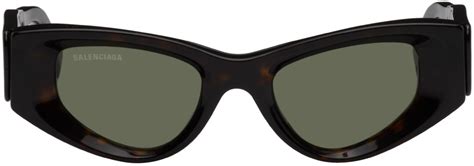 Balenciaga Tortoiseshell Odeon Sunglasses Balenciaga