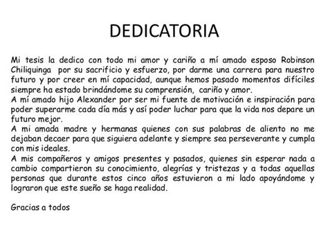Modelo De Dedicatoria De Tesis Para Un Padre Fallecido Dedicatoria De