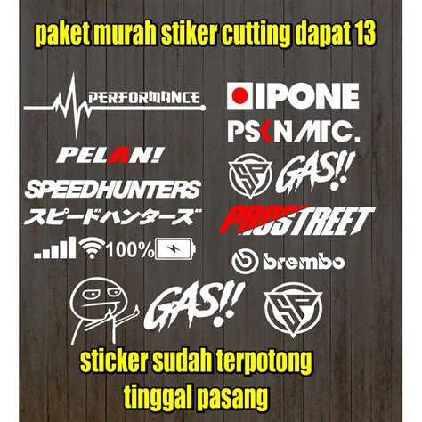 Jual Vol Stiker Motor Kece Viral Stiker Viral Stiker Racing Cutting Stiker Pelan