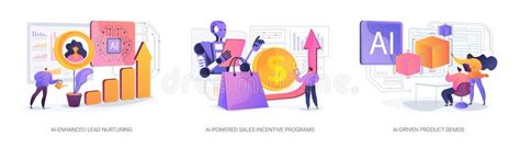 Artificial Intelligence For Sales Teams Abstract Concept Vector