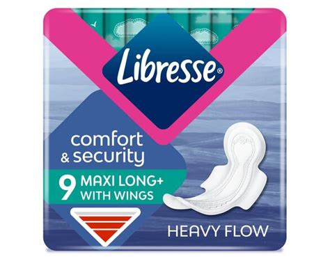 Прокладки гігієнічні LIBRESS Comfort Maxi Long 9 штук (87970) - Купити ...