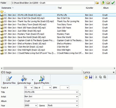 how to extract mp3 tags from filenames id3 tag editor mp3 tagger