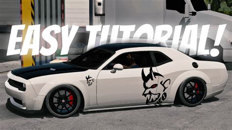 Dodge Hellcat Demon Logo Design Tutorial Car Parking Multiplayer
