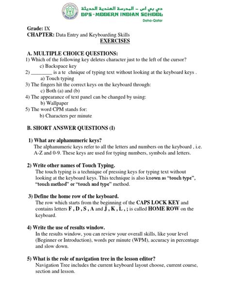 data entry and keyboarding skills pdf computer keyboard personal