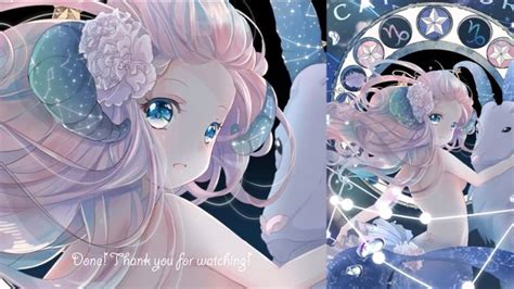 Capricorn Zodiacal Constellations Ayasal Anime Art