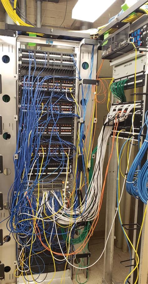 Cabling Before And After Photos The Navicon Group Transforming Technology