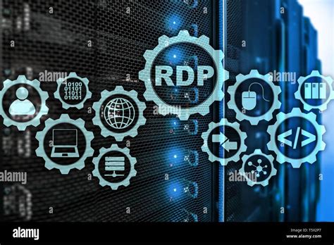 RDP Remote Desktop Protocol Terminal Services Server Background Stock Photo Alamy