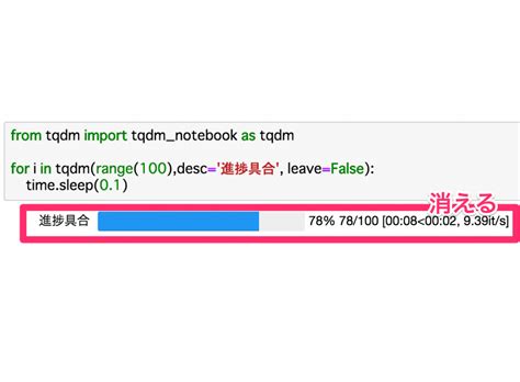 Pythonjupyternotebookでプログレスバー（進捗確認） Nakamemo