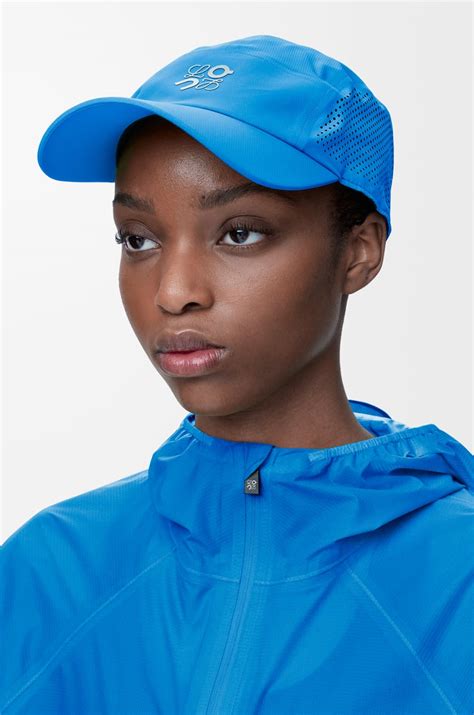 Cap In Technical Shell Blue Loewe