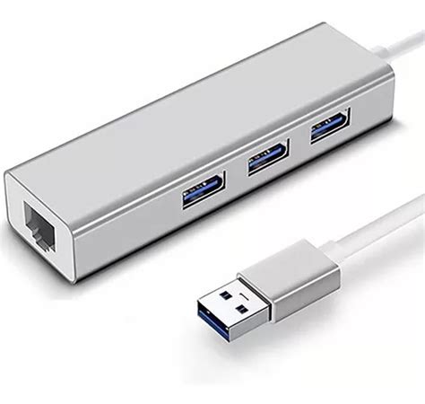 Usb 30 Gigabit Hub Ethernet Rj45 Adaptador De Pc Portátil Meses Sin