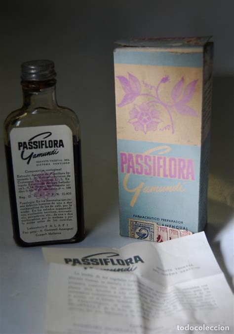Frasco De Farmacia Passiflora De Gamundi Jarabe Comprar En