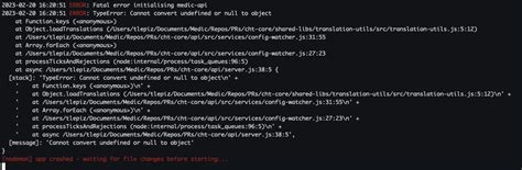Api Crashes On Malformed Translation Docs · Issue 8040 · Mediccht