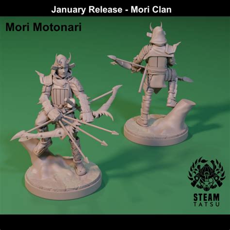 3d Printable Mori Motonari By Steam Tatsu