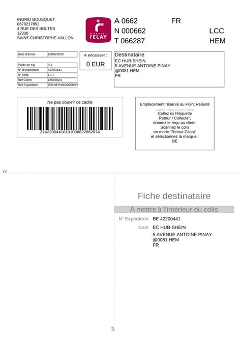Collecter 59 Imagen Printable Shein Return Label Fr Thptnganamst Edu Vn