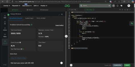 160gfg Geeksstreak2025 Dsa Problemsolving Codingjourney Sunidhi
