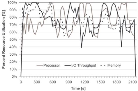 oscillating nature of the resource utilization during decision support