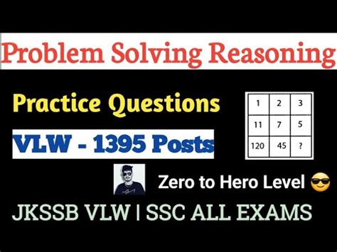 Problem Solving Reasoning Part 2 Problem Solving Reasoning Jkssb Vlw