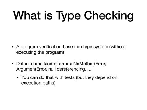 Ruby Programming With Static Type Checking Speaker Deck