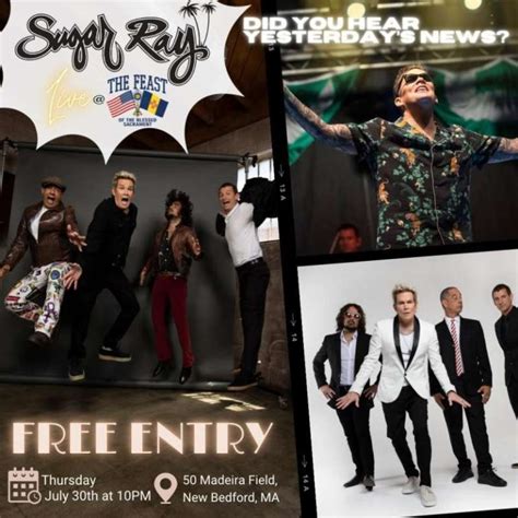 “sugar Ray” To Headline Opening Night Of New Bedfords 2026 Feast Of