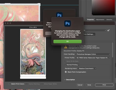 solved re no access to printer icc profiles after updati adobe