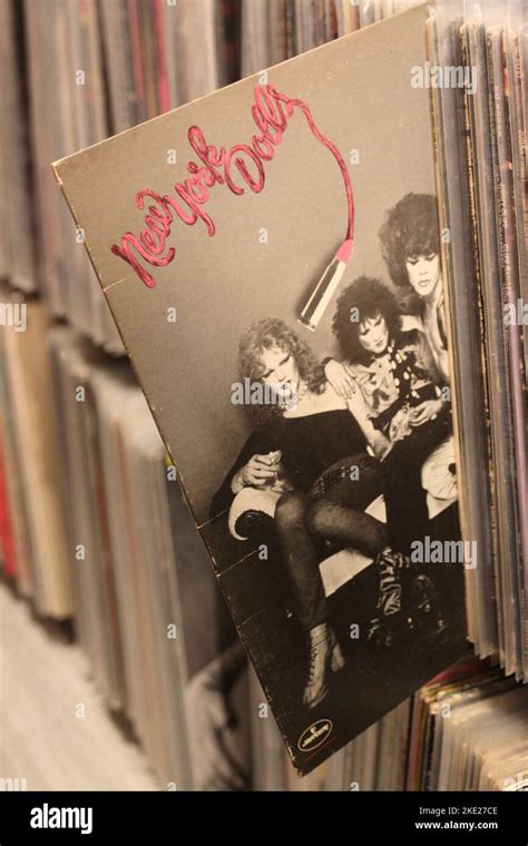 New York Dolls First Album On Vinyl Record Stock Photo Alamy