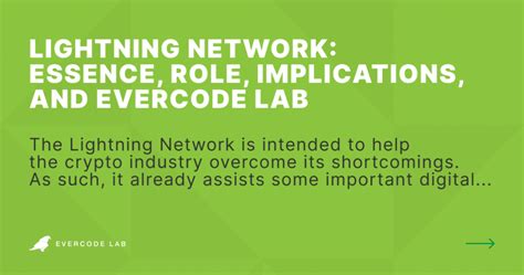 lightning network essence role implications and evercode lab