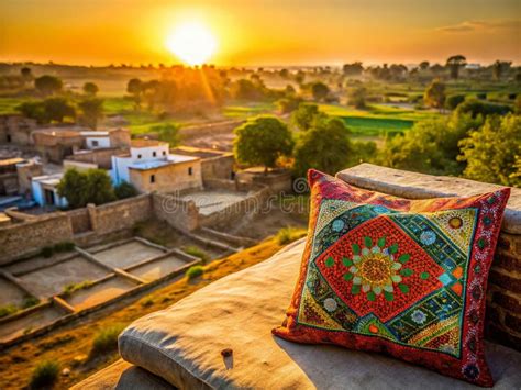 A Glimpse Into Rural Punjabs Craftsmanship Handmade Pillow Captured
