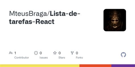 Github Mteusbragalista De Tarefas React