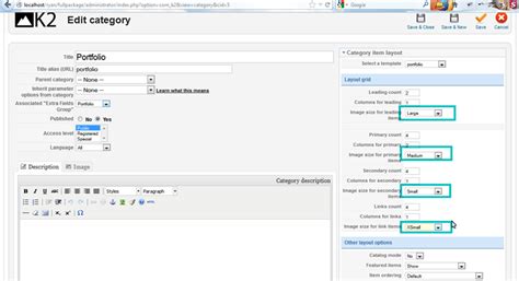 joomla 2 5 x how to manage images dimensions and types in k2