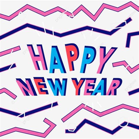 Happy New Year Vector Greeting Background Calendar PNG And Vector With Transparent Background