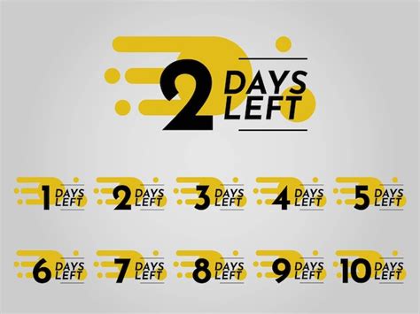 Premium Vector Countdown Days Discount With Timer Black And Yellow Vector Promotion Design