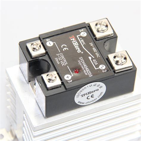 SSR 40da Single Phase DC To AC Solid State Module SSR Relay With DIN