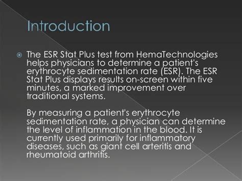 How An Esr Test Works