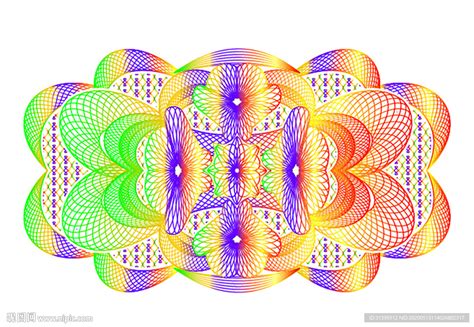 防伪团花设计图 背景底纹 底纹边框 设计图库 昵图网nipic