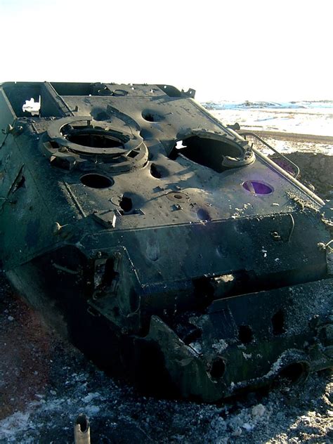 Turret Of The Canadian Leopard 1a3 Tank On A Canadian Firing Range R