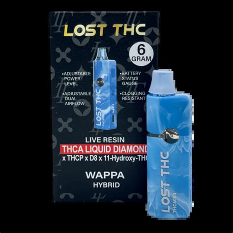 Lost Thc 6 Gram Disposable Wappa 6g Hybrid Wappa