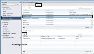 How To Add User Into Administrator Group Mastering VMware