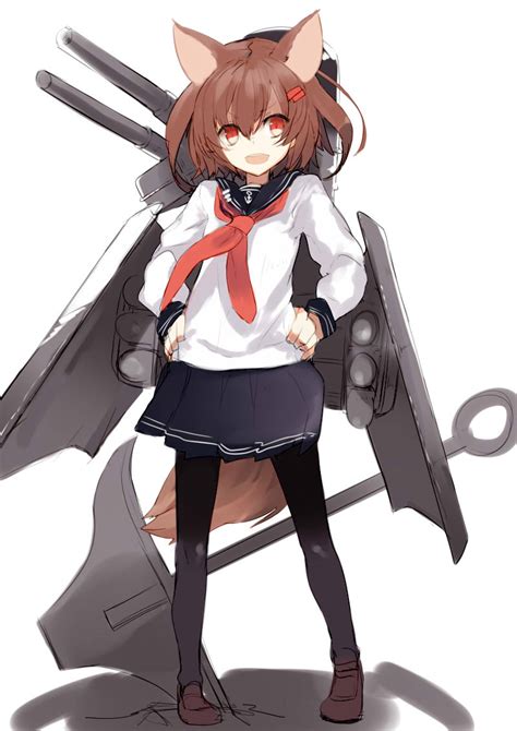 Safebooru Animal Ears Brown Eyes Brown Hair Cat Ears Hair Ornament