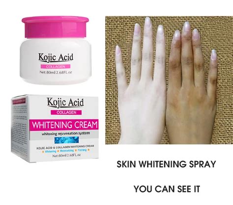 Skin Care Guanjing Kojic Acid Collagen Whitening Fade Spots Facial S