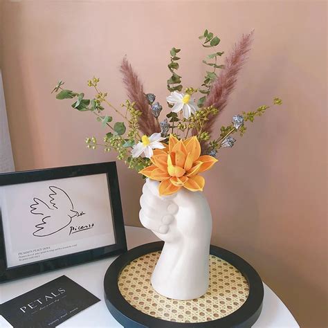 연꽃 보존된 유칼립투스 잎 자연 말린 꽃 팜파스 잔디 꽃다발 Diy 웨딩 부케 배열 장식 Aliexpress